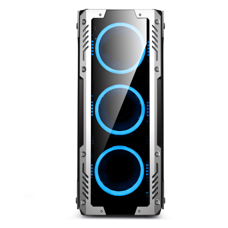 【金河田(Golden field)系列】金河田峥嵘Z2台式机电脑游戏水冷主机箱玻璃面板大侧透ATX机箱图片,高清实拍图—苏宁易购